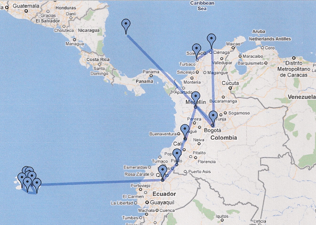 Colombia ’10 plaatjes – weg